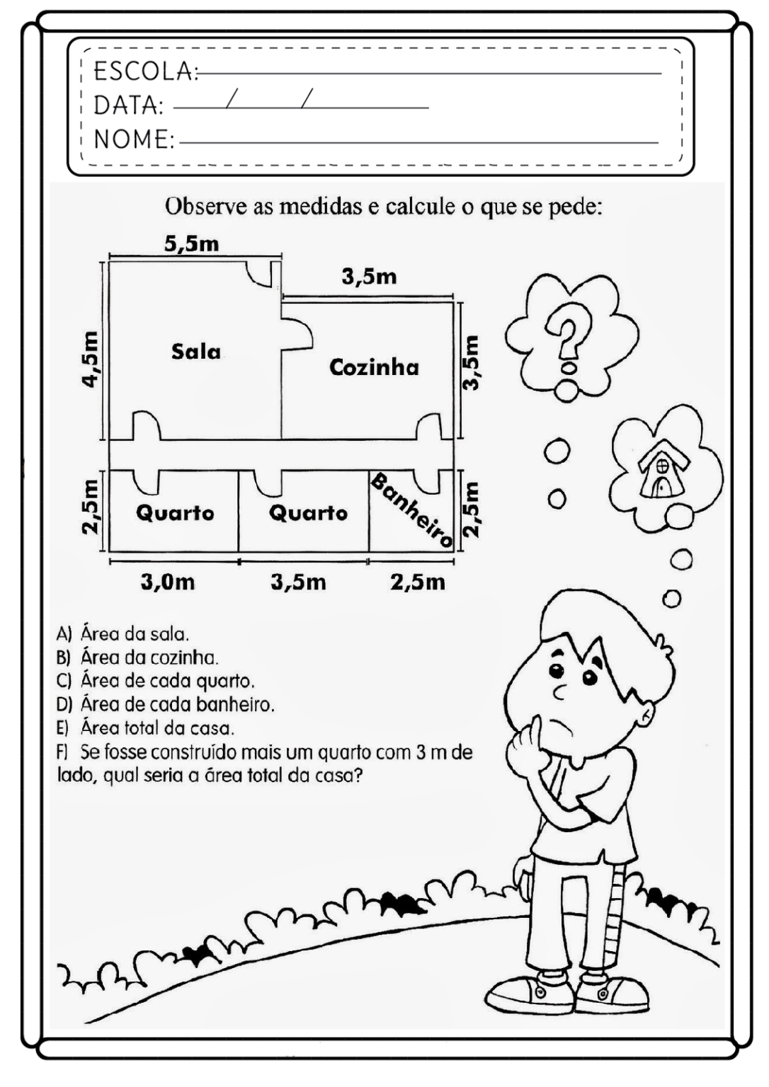 Atividades de Matemática 5 ano - Atividades Escolares